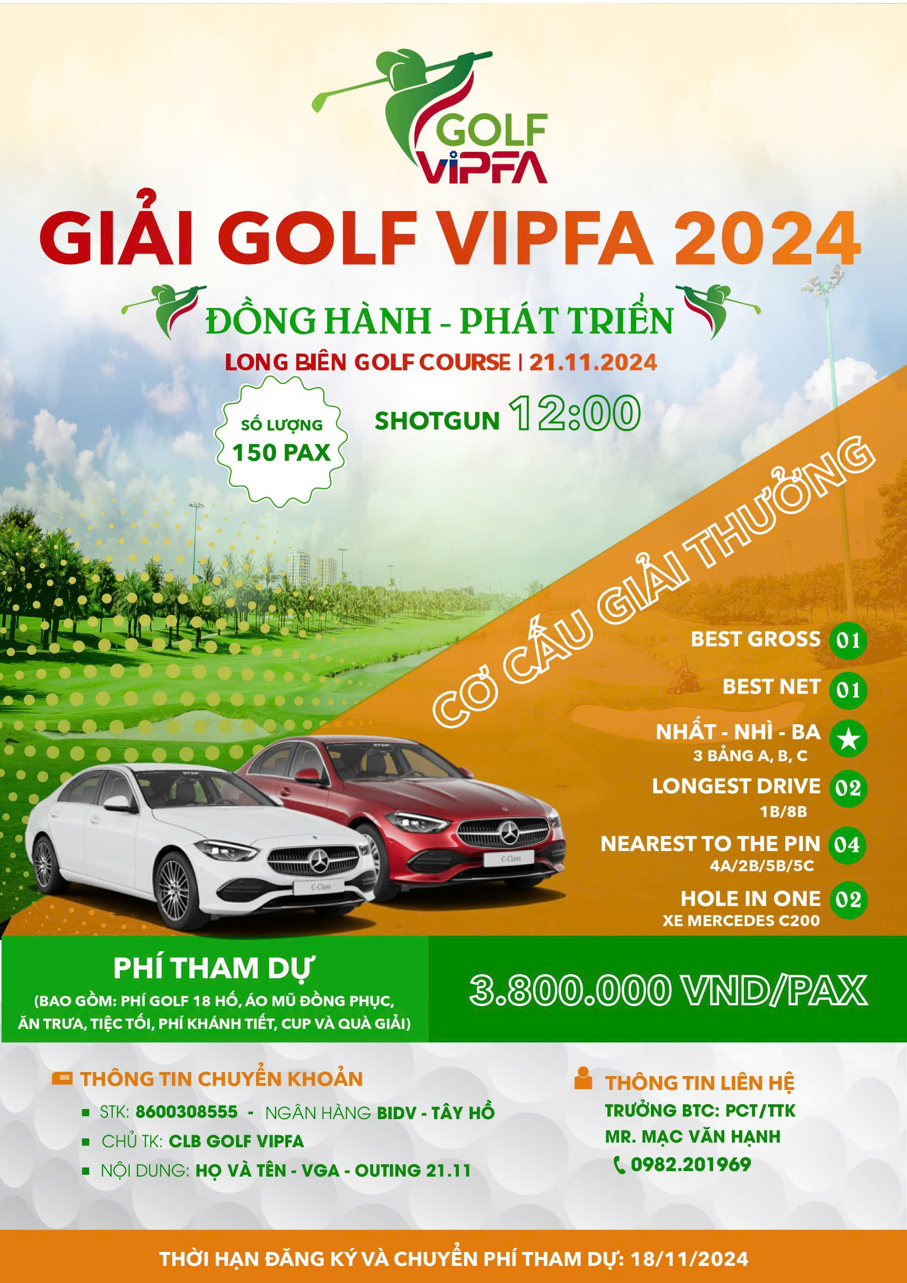 GIẢI GOLF VIPFA 2024: SÂN CHƠI KẾT NỐI DOANH NGHIỆP NGÀNH TÀI CHÍNH VÀ ...